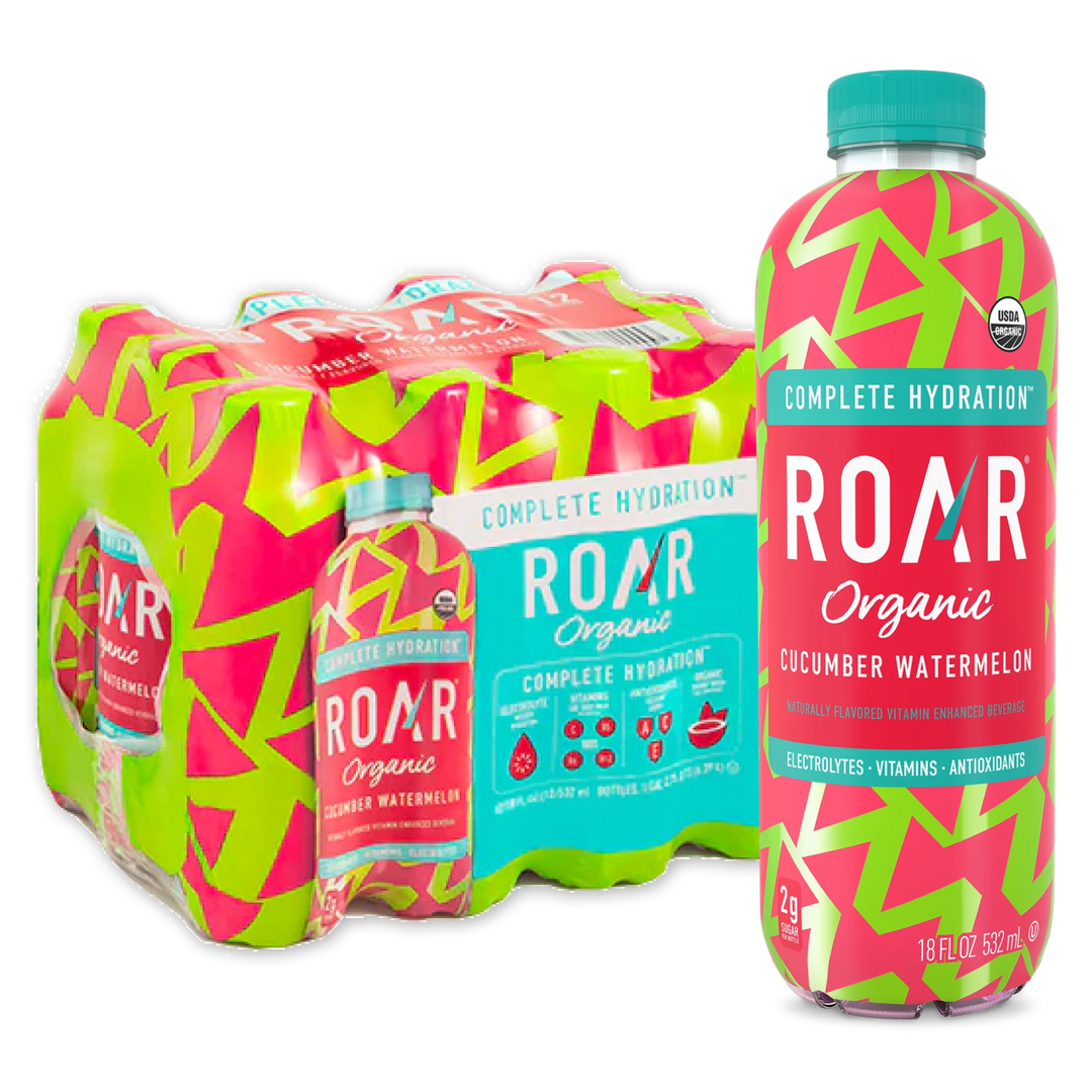 Flavored Water Bottles With Vitamins - ROAR Organic