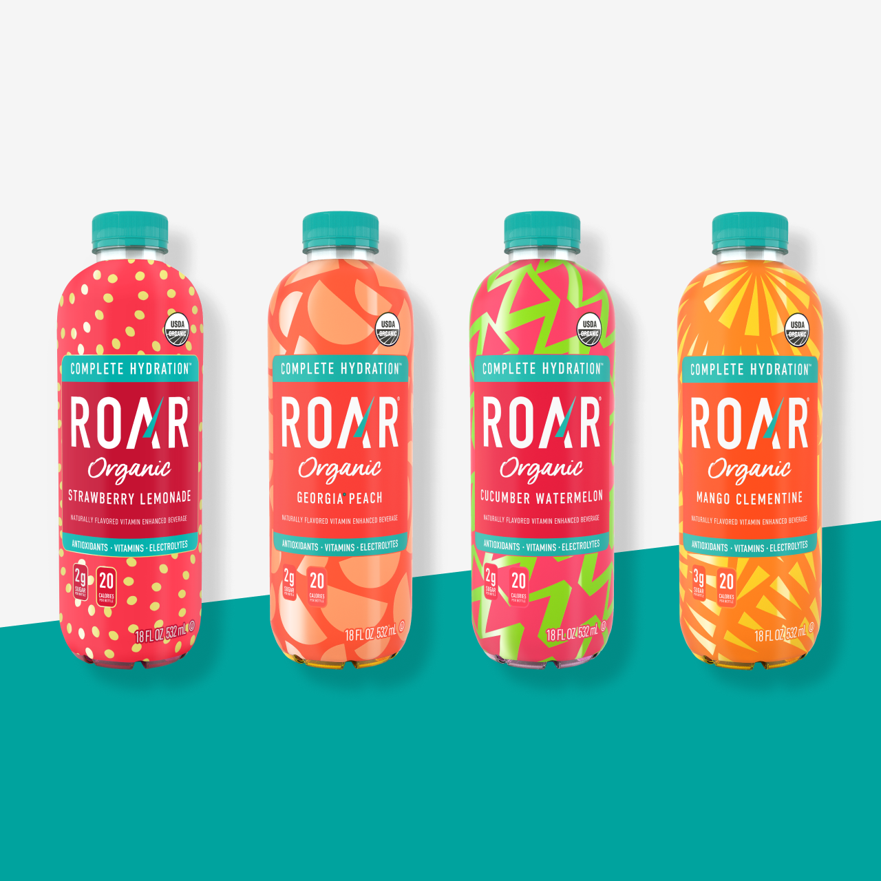 Hydration Drinks With Electrolytes, Variety Pack - ROAR Organic – Roar ...