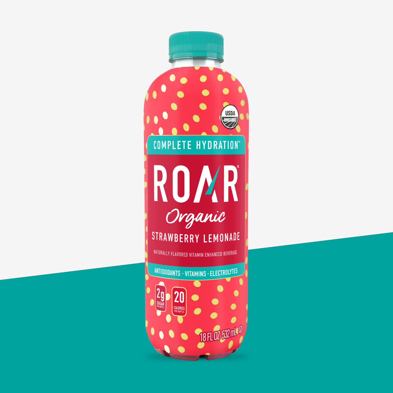Strawberry Lemonade Hydration Drink, 12 Pack - ROAR Organic – Roar Organic